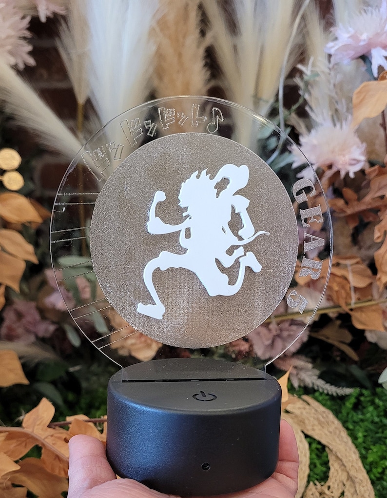 Custom Gear 5 Luffy Inspired Night Lamp Display Sign With - Etsy