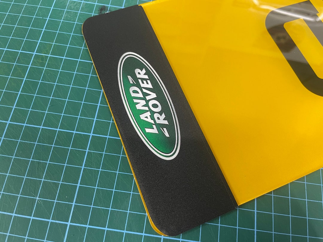 Land Rover Oversized Number Plate Badges Pair Adhesive Stick On - Etsy