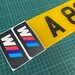 BMW M Sport Number Plate Badges Pair Adhesive Stick On - Etsy UK