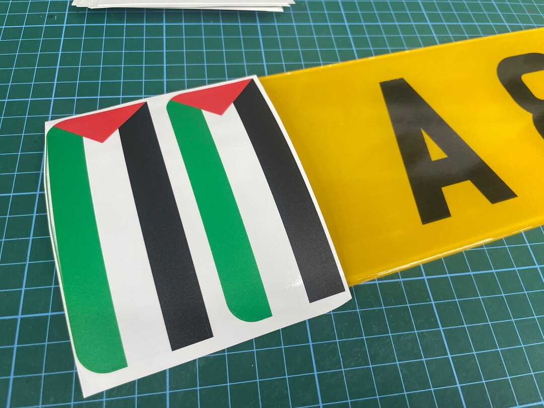 Palestine Number Plate Badges Pair Adhesive Stick On - Etsy