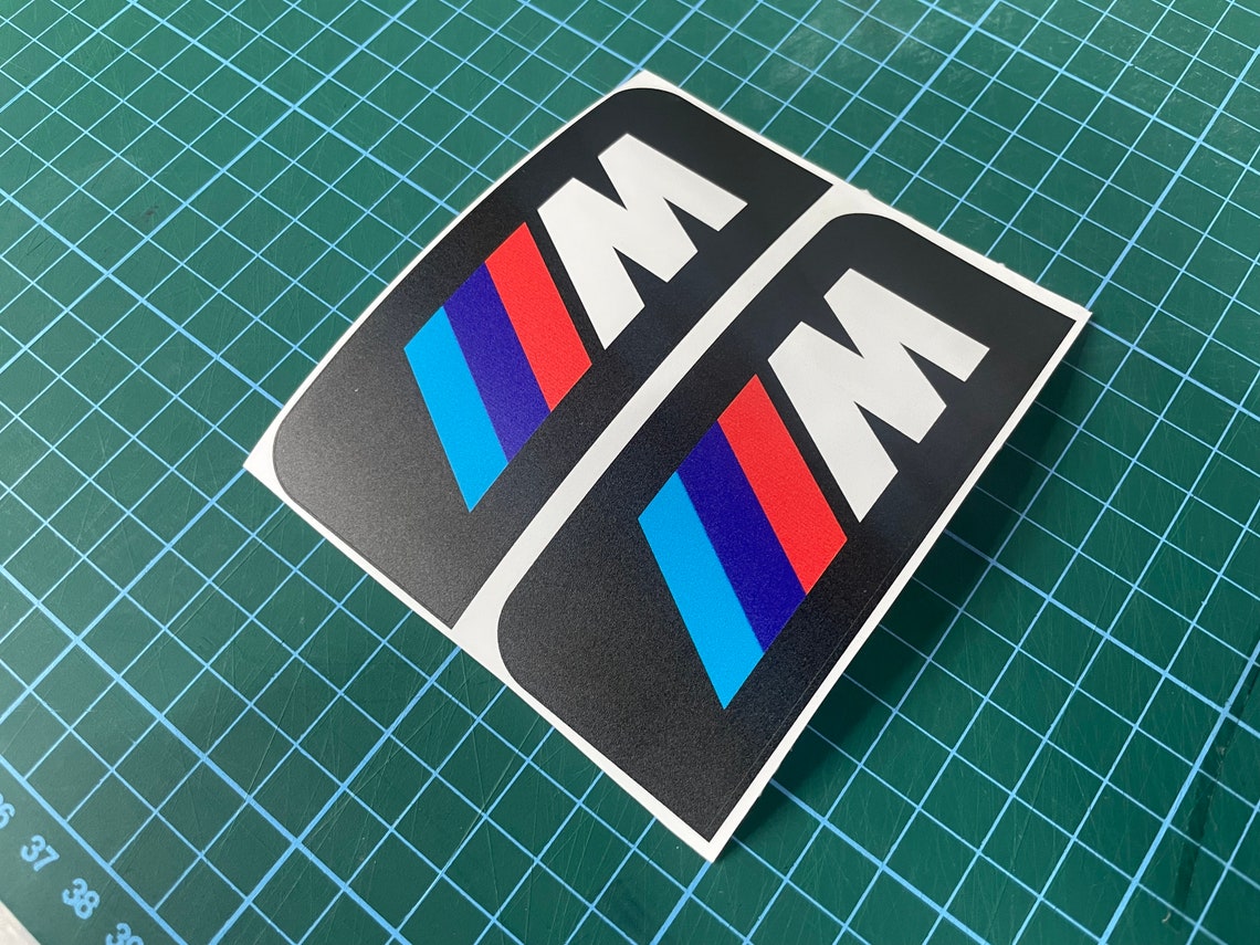 BMW M Sport Number Plate Badges Pair Adhesive Stick On - Etsy UK