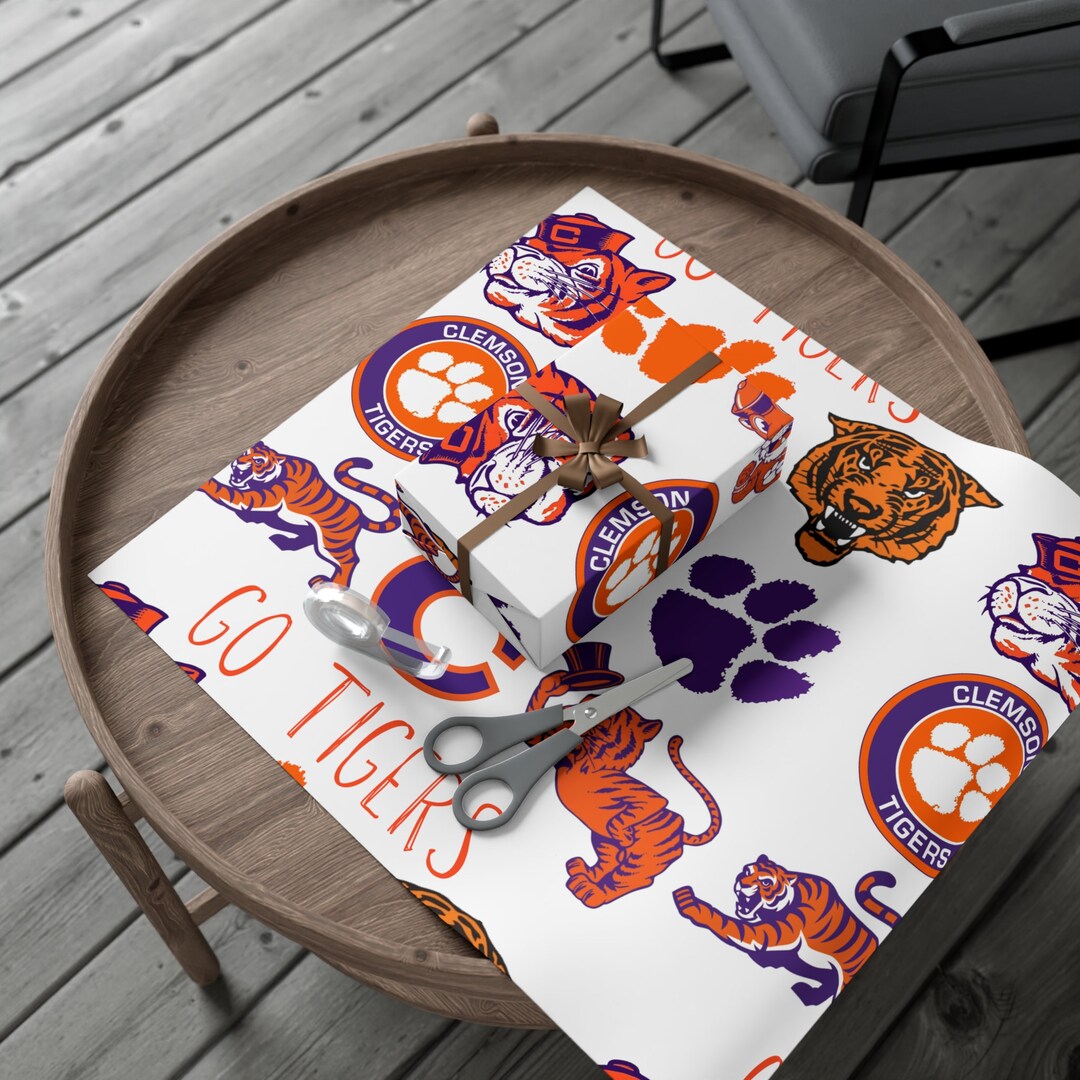 Clemson Tiger Gift Wrap Papers - Etsy