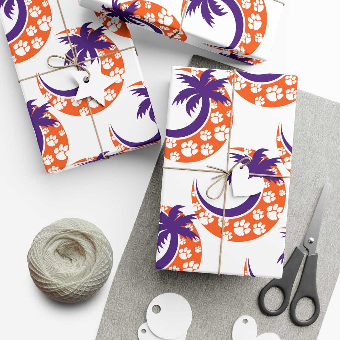 Clemson Tiger Wrapping Paper Gift Wrap - Etsy