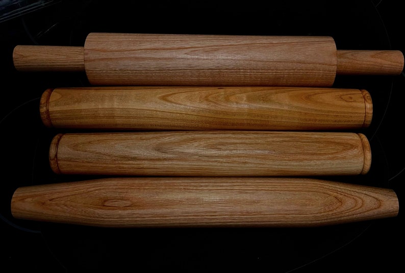 Traditional Rolling Pin From Cherry Wood Walnut Wood Ash Wood French ...