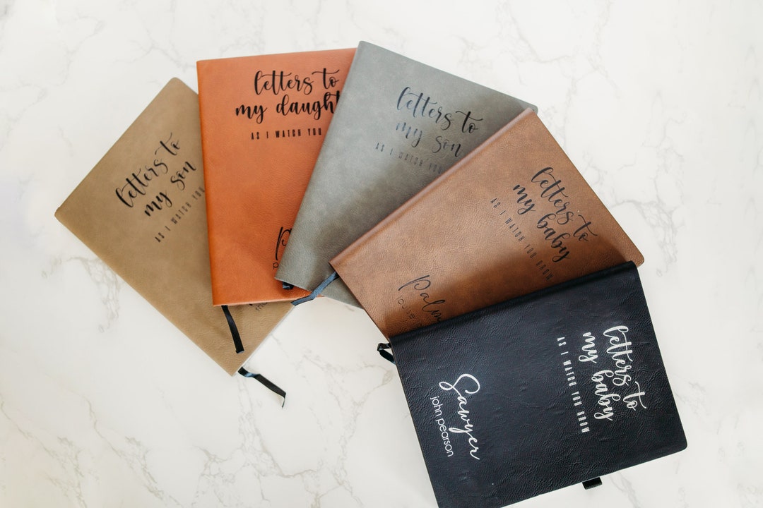 Personalized Leather Baby Journal: Letters to My Baby, Newborn Gift - Etsy