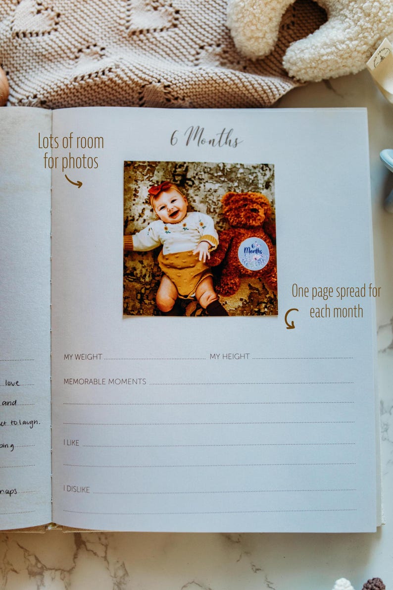 Baby Memory Book & Baby Photo Album, Baby Shower Gift, Gender Neutral ...