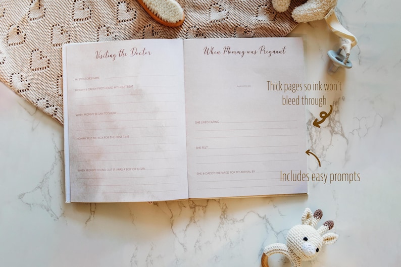 Baby Memory Book & Baby Photo Album, Baby Shower Gift, Gender Neutral ...