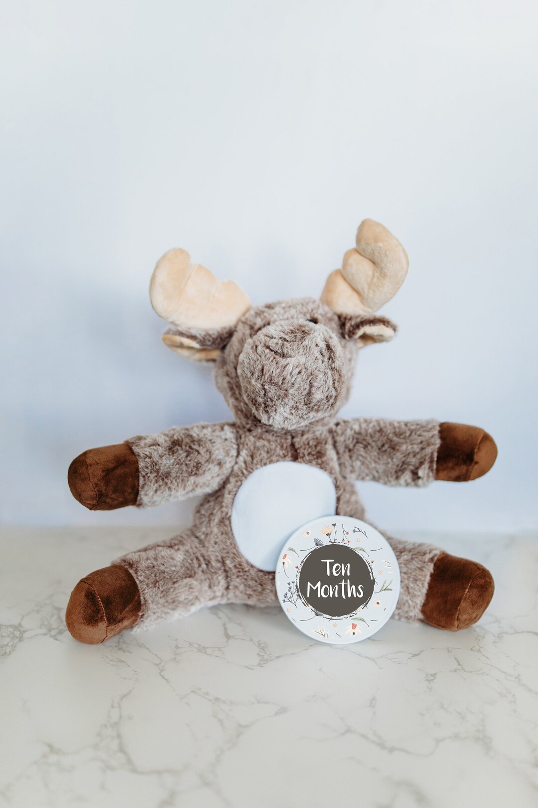 Moose Wildflower Monthly Milestone Stuffed Animal Monthly - Etsy