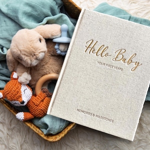 Baby Memory Book & Baby Photo Album, Baby Shower Gift, Gender Neutral ...