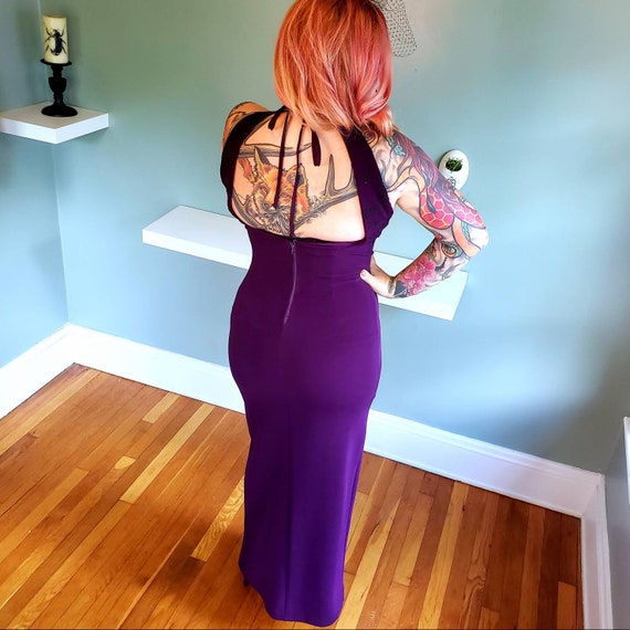 90s Beaded Goth Bodycon Dress - Gem