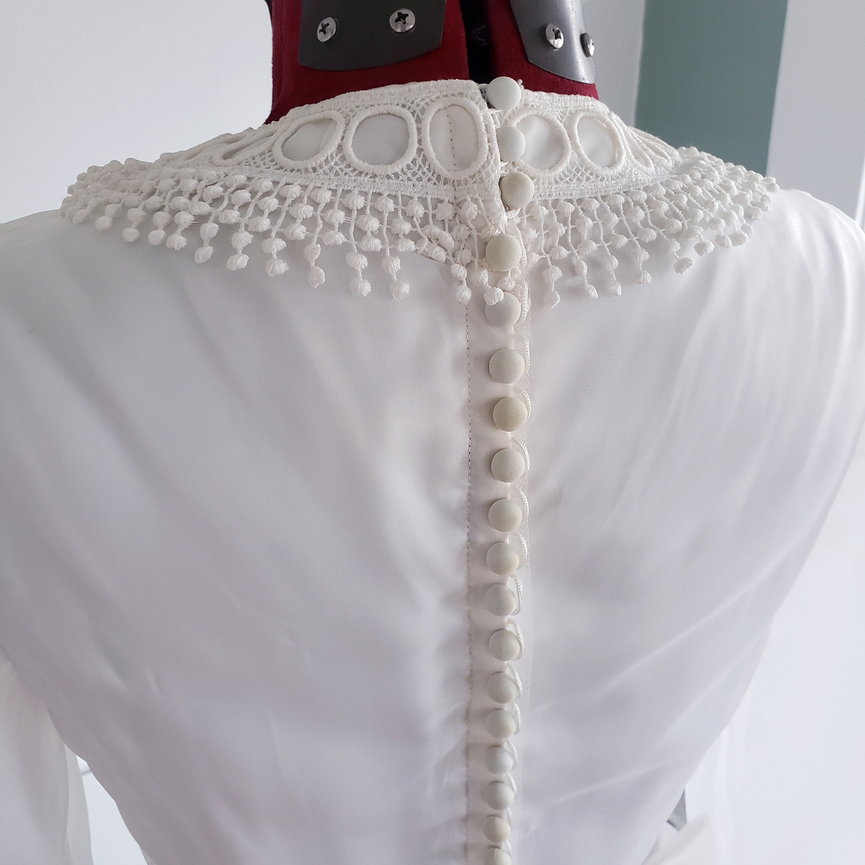 Vintage Bridal 60s Boho Wedding Dress Rustic Dreamy Bishop Sleeves ...