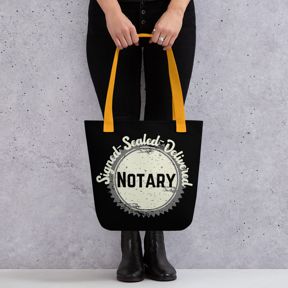 Notary Tote Bag for General Notary, Loan Signing Agent Tote, Mobile ...