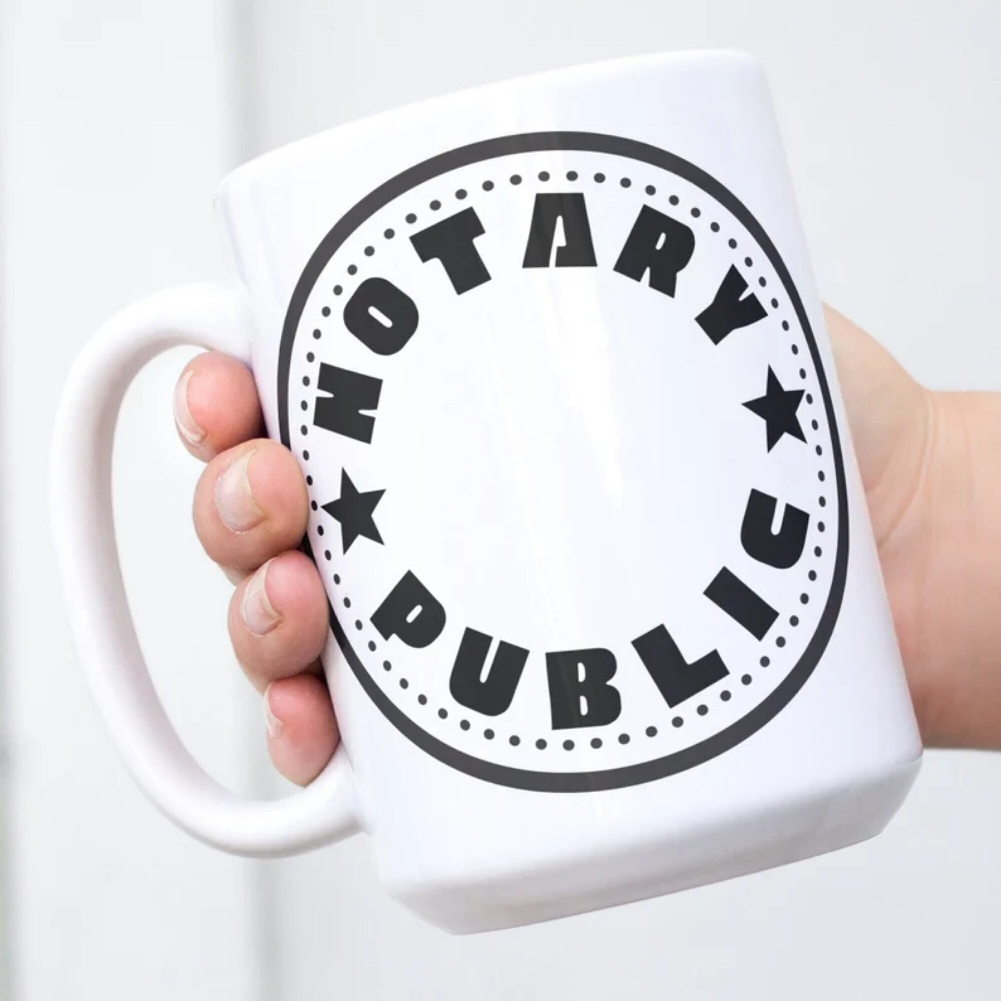 Notary Public Stamp Coffee Mug Public Notary Logo Coffee Cup | Etsy