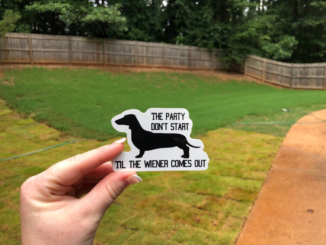 Dog Sticker Funny Dog Sticker Weiner Dog Gifts Sticker for Dog Owner ...
