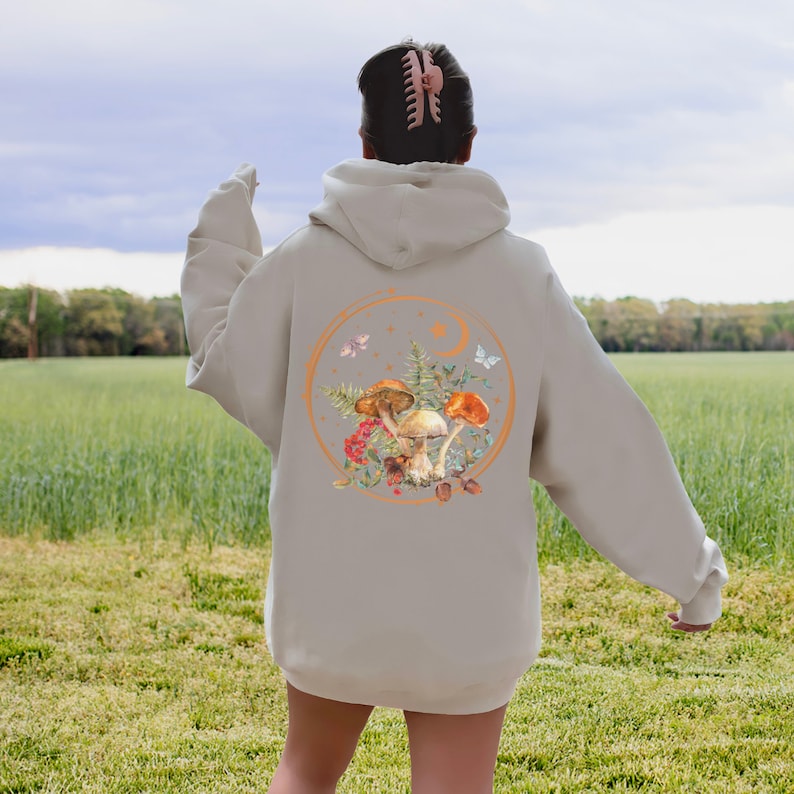 Goblincore Clothing Goblincore Hoodie Mushroom Hoodie Moon Hoodie ...