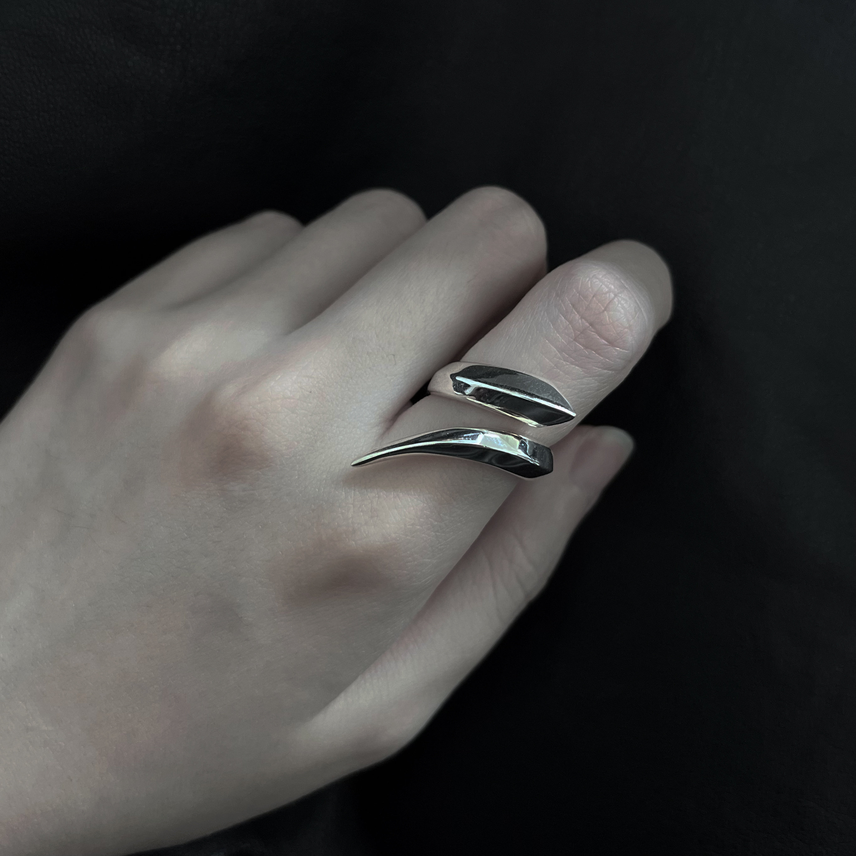 Talon Spike Ring 18k SOLID GOLD - Etsy