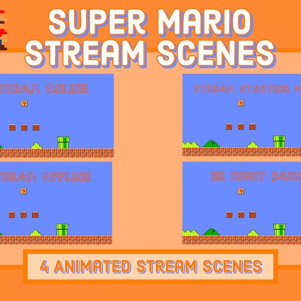 Super Mario Twitch Overlay - Etsy