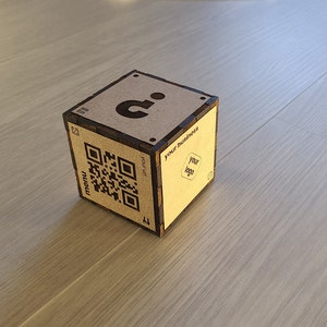 Cubic Qr Code Sign Custom Made Menu Table Decor Restaurant Shop ...