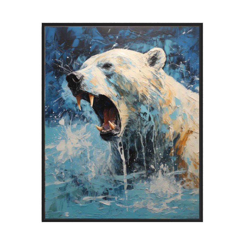 Polar Bear Art - Etsy