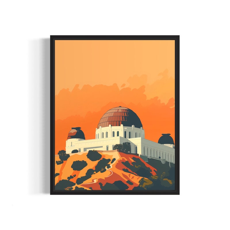 Griffith Observatory Poster - Etsy