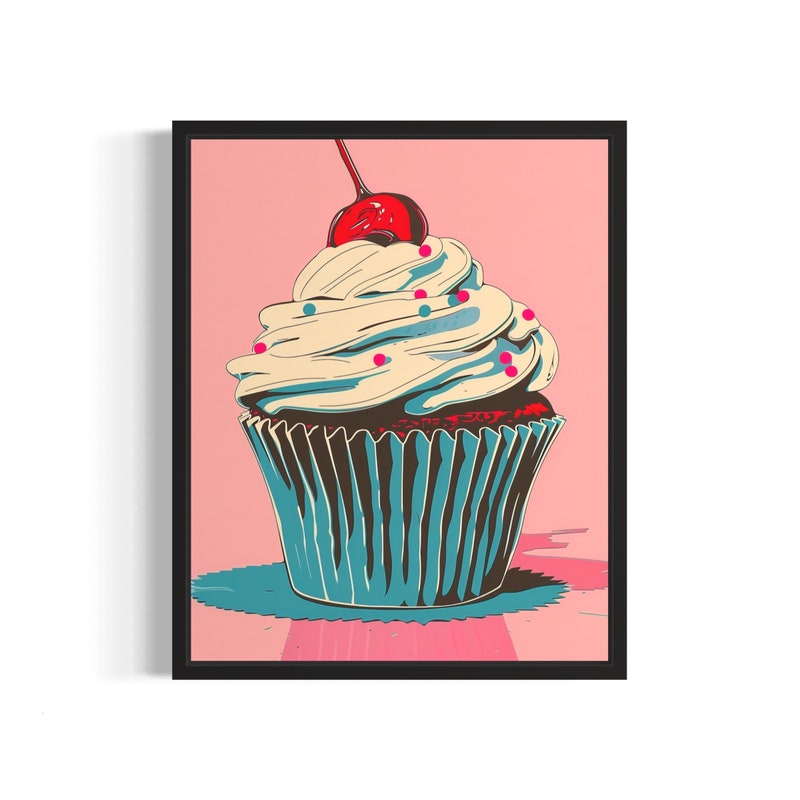 Cupcake Art Print - Etsy