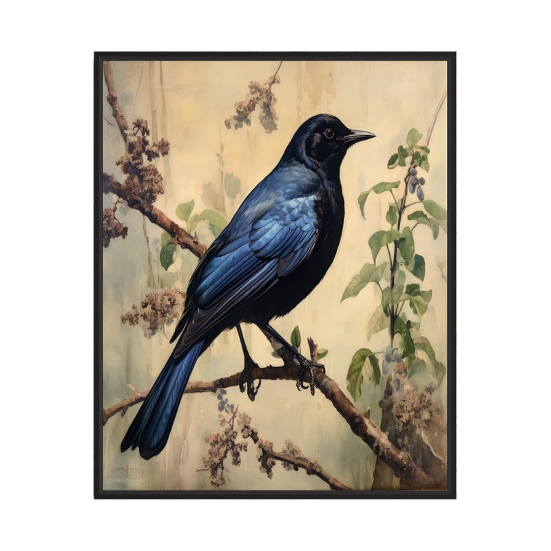 Grackle Painting - Etsy