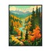 Sierra National Forest Poster Art Print, Retro National Park Gifts - Etsy