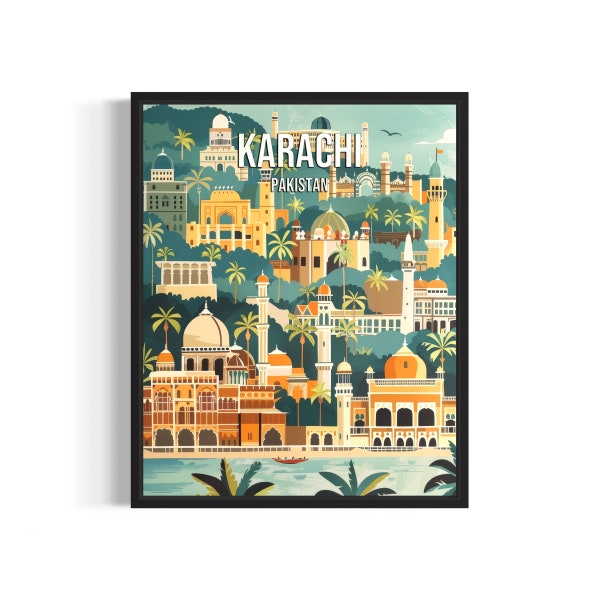 Pakistan City Wall Art - Etsy