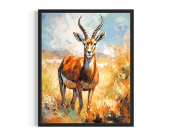 Gazelle Art Print - Etsy