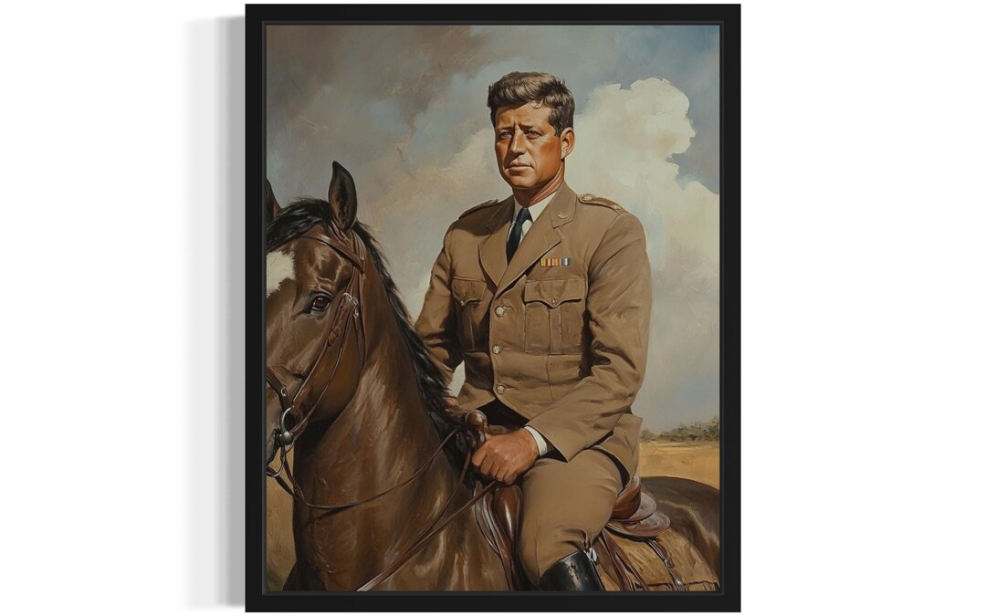 John F. Kennedy Poster Art Print, President Wall Art Painting Picture ...