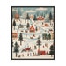 Santa Claus Poster Art Print, Holiday Christmas Wall Decor Painting ...