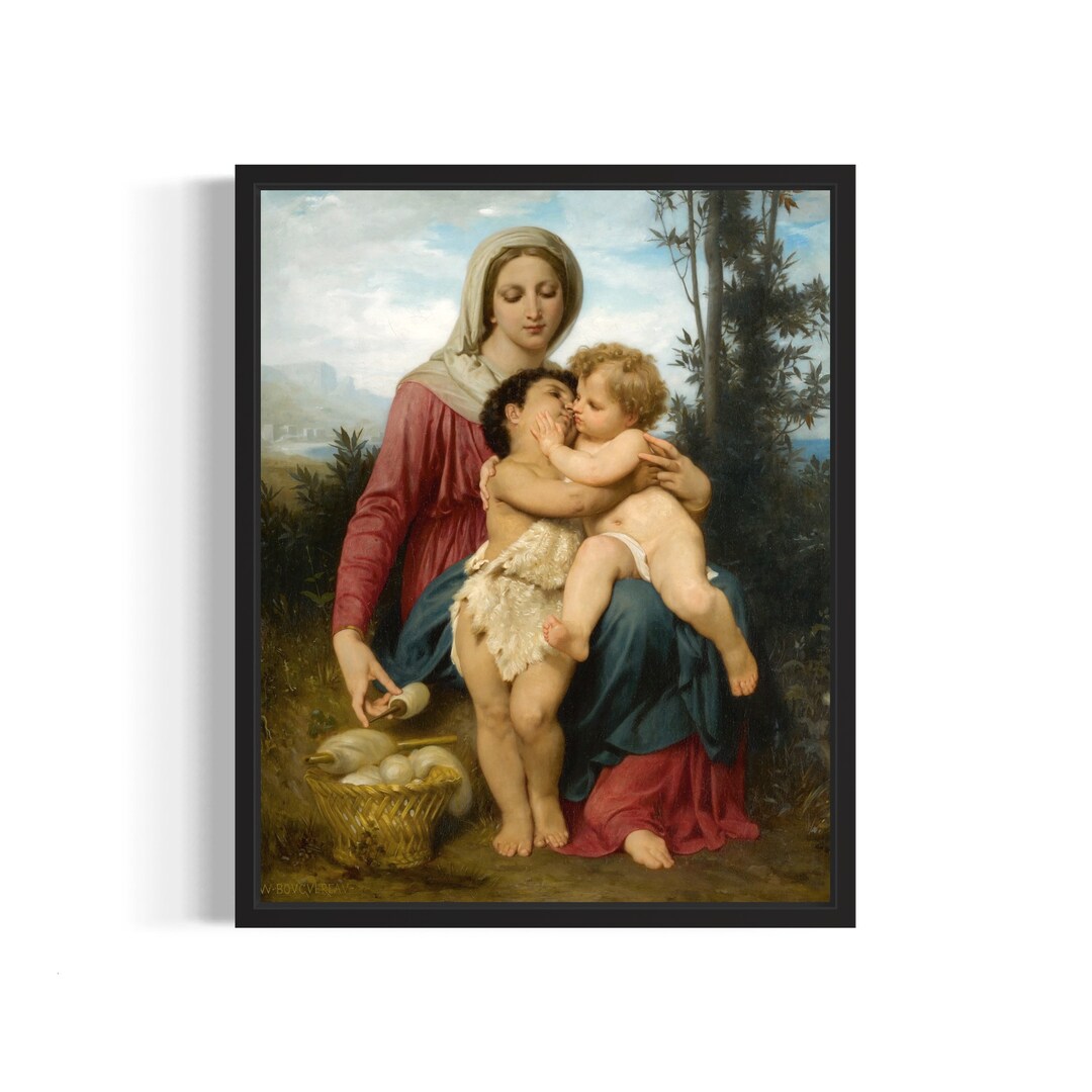 The Holy Family 1863 by William Bouguereau Famous Painting Poster Art ...