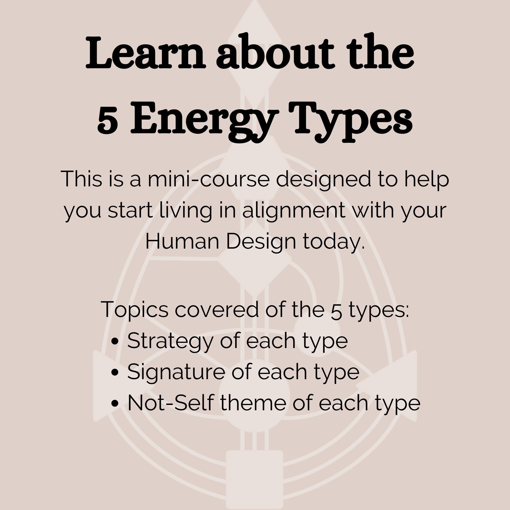 Learn Human Design Mini-course on the 5 Types, Including Strategy ...
