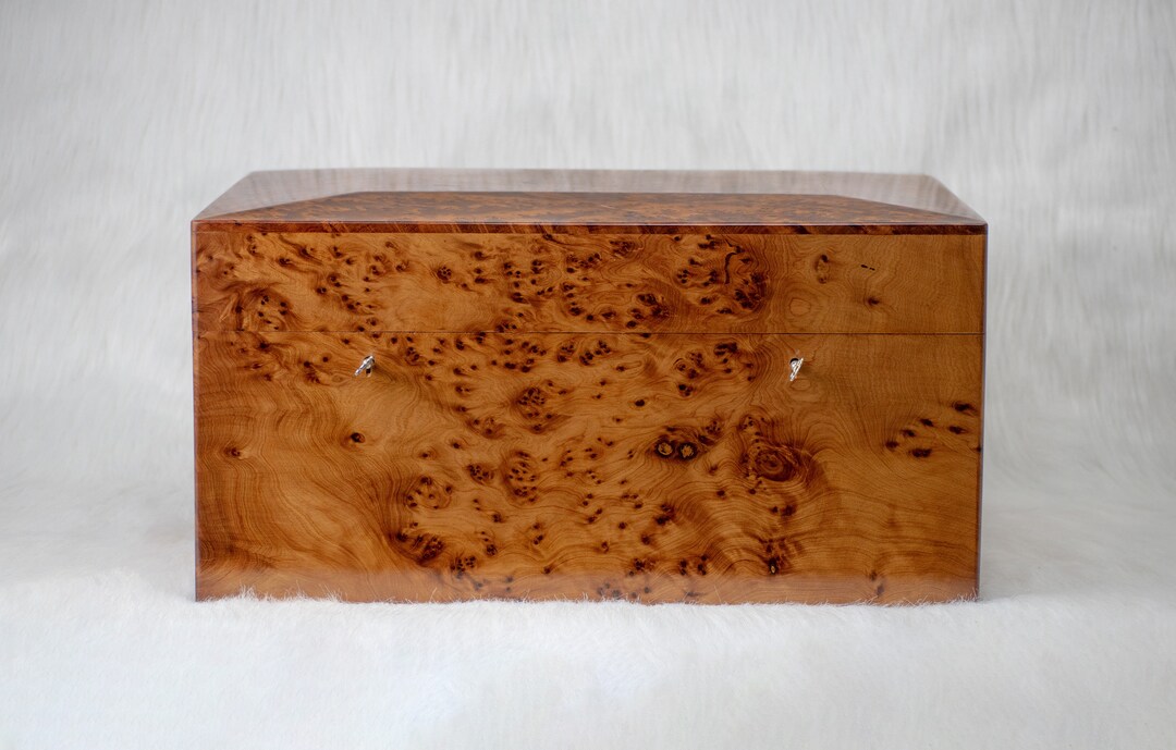 16"x12" High Quality Burl Jewelry Box, Wooden Jewellry Box, Thuya Box ...