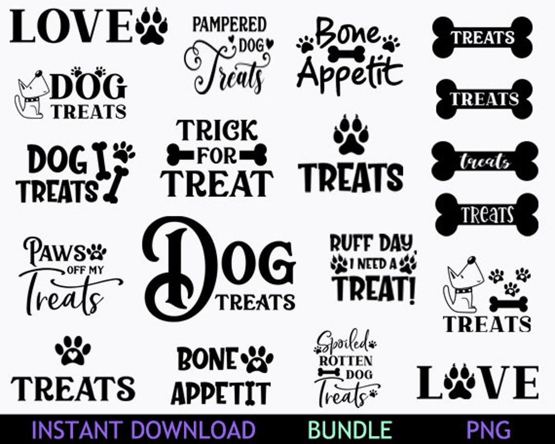 Dog Treat Label Designs BUNDLE, PNG Instant Digital Download - Etsy