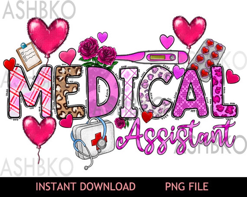 Medical Assistant Digital Download, PNG FILE - Instant Download - Etsy