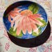 Ceramic Handpainted Cosmo Flowers Perhaps as a Teabag Dish 4 - Etsy