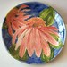 Ceramic Handpainted Cosmo Flowers Perhaps as a Teabag Dish 4 - Etsy