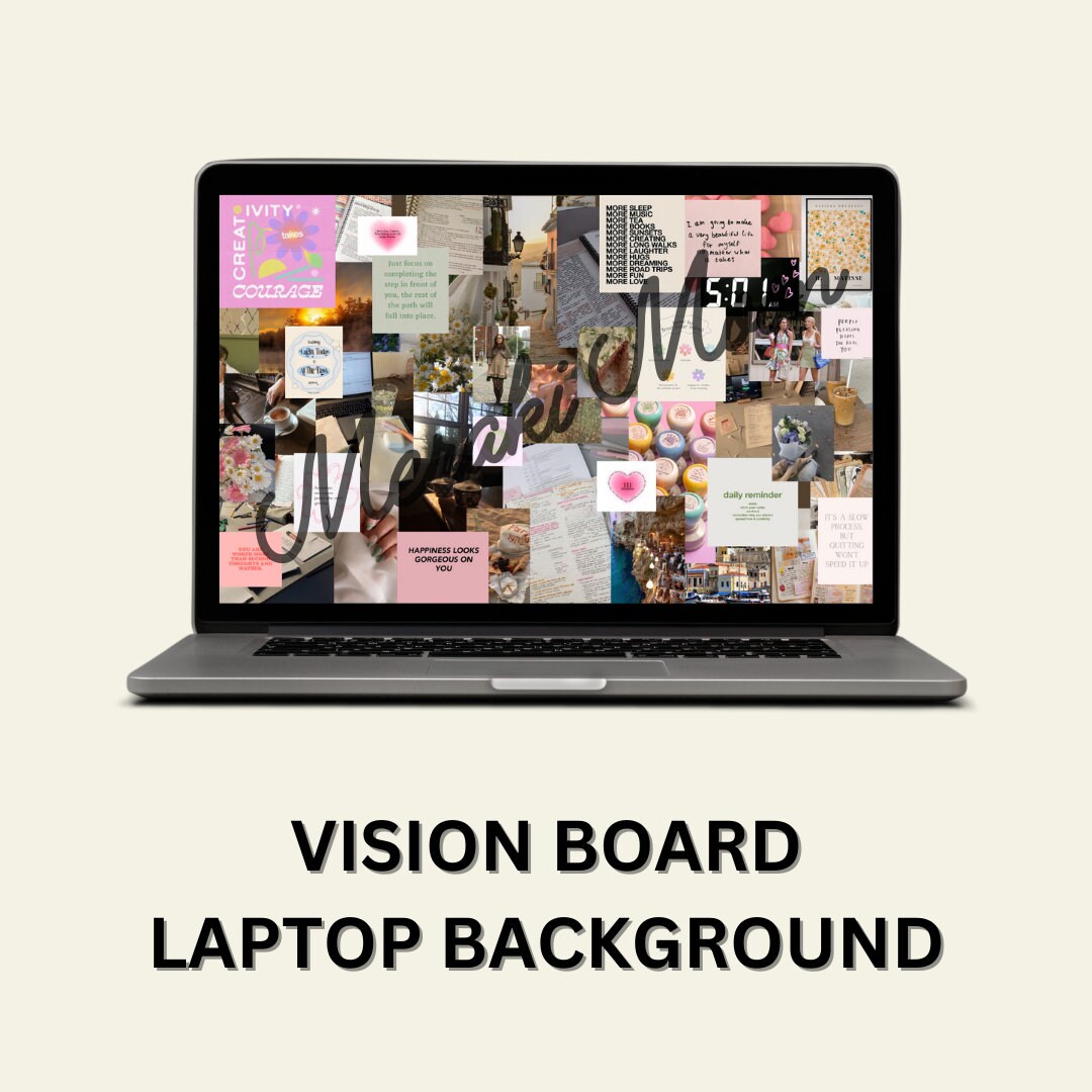 Vision Board Laptop Background 1 - Etsy
