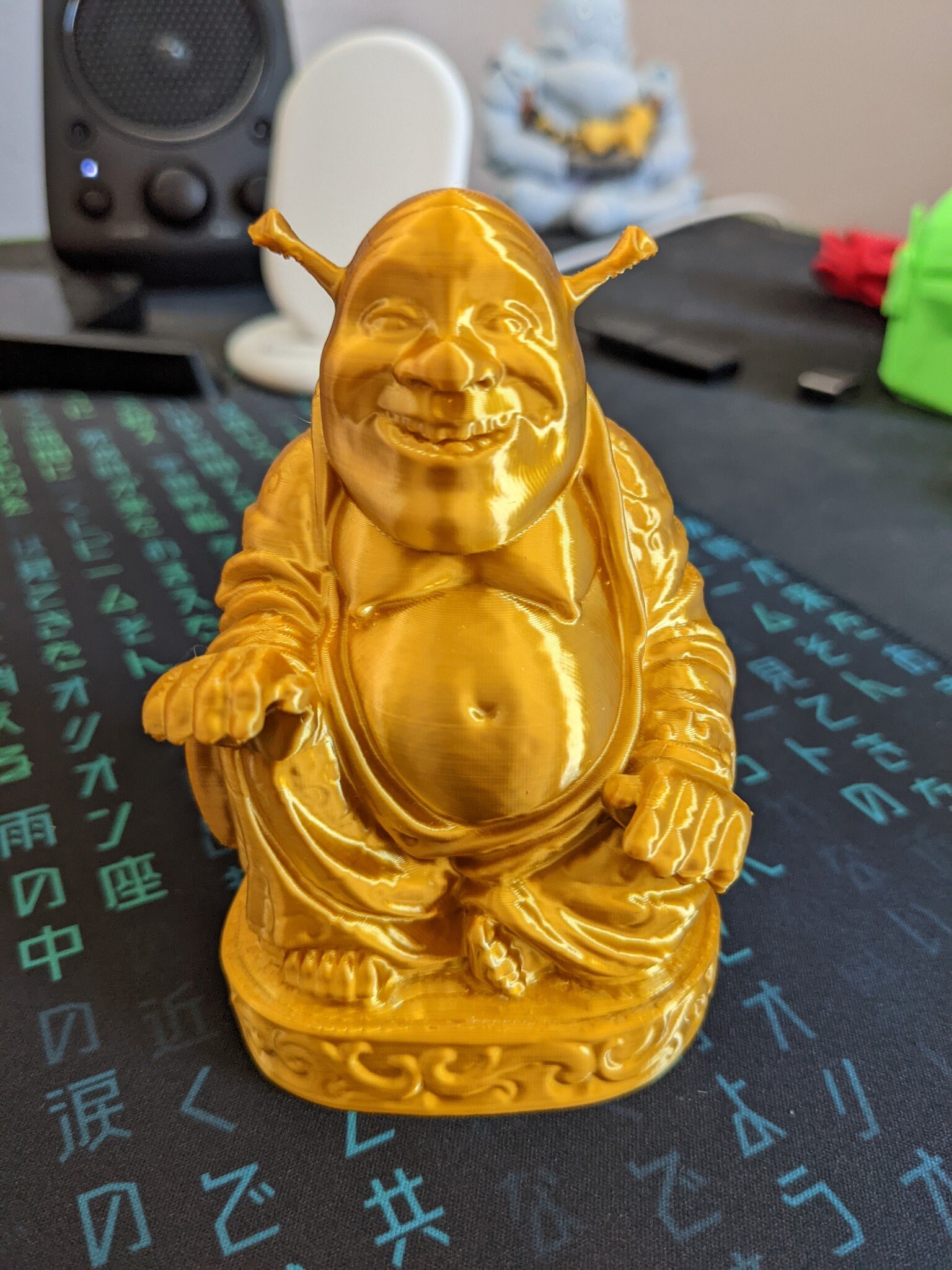 Shrek Buddha Statue - Etsy
