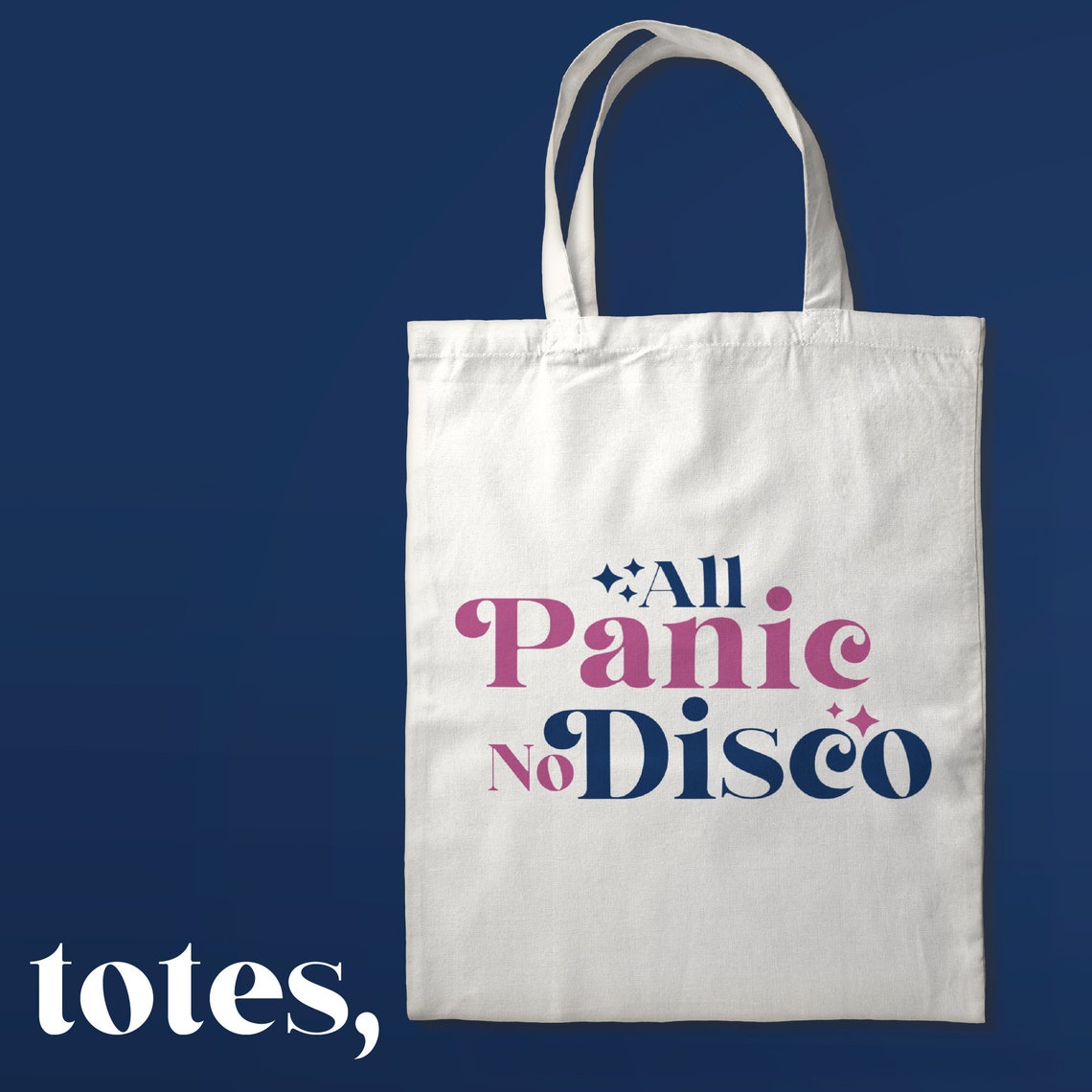 Retro Font SVG | All Panic, No Disco PNG | Sublimation Svg Retro Text ...