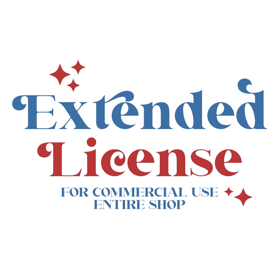 Extended License for the Entire Shop. SVG Cut Files, PNG for ...