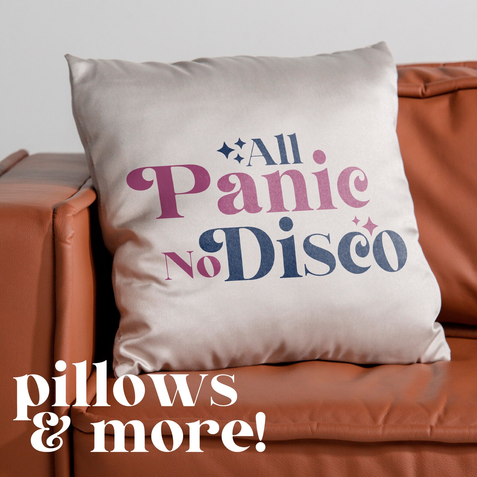 Retro Font SVG | All Panic, No Disco PNG | Sublimation Svg Retro Text ...