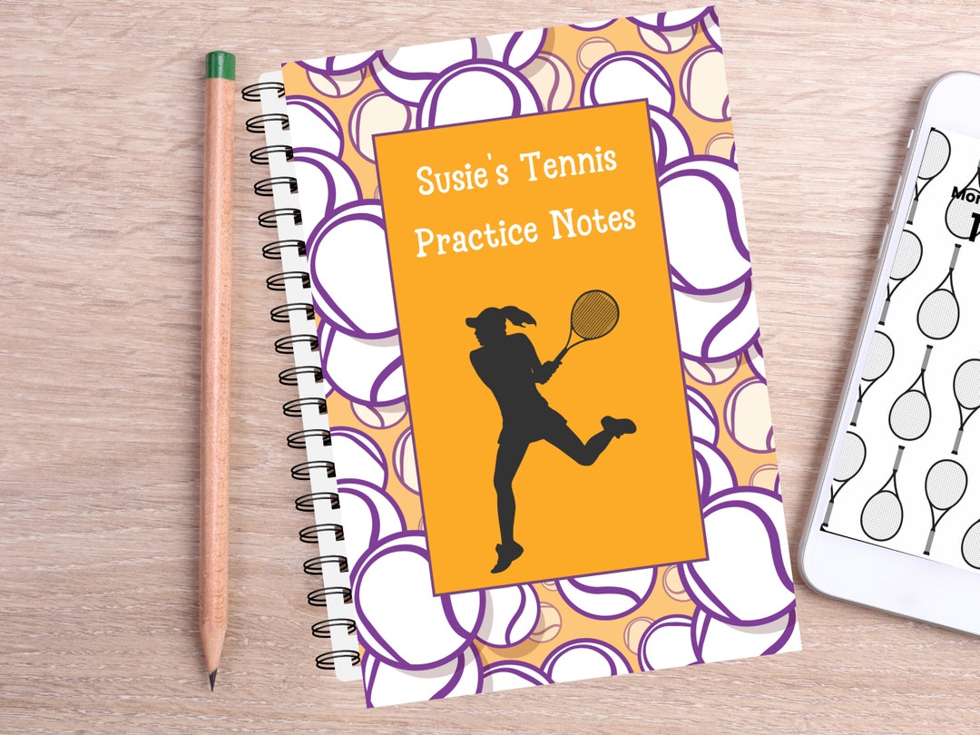 Tennis Practice Training Book Personalized Cover Tennis Gift Team ...