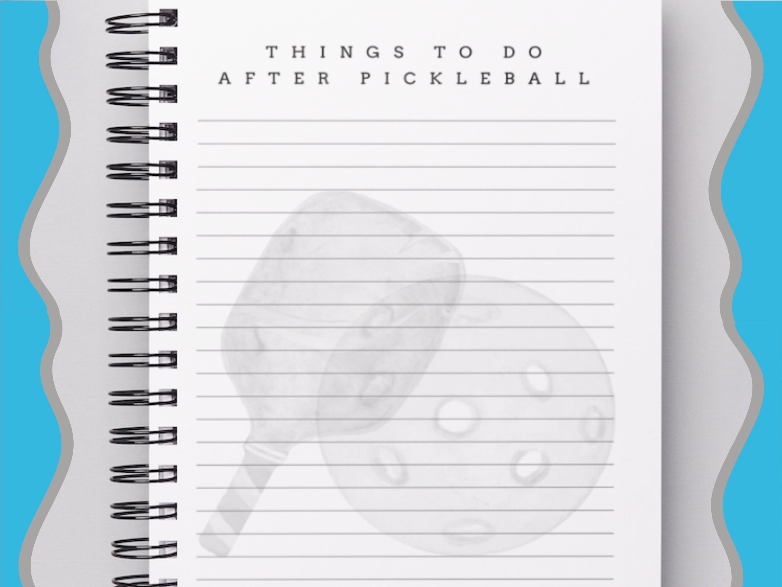 Pickleball Notepad Personalized, Things to Do After Pickleball Notepad ...