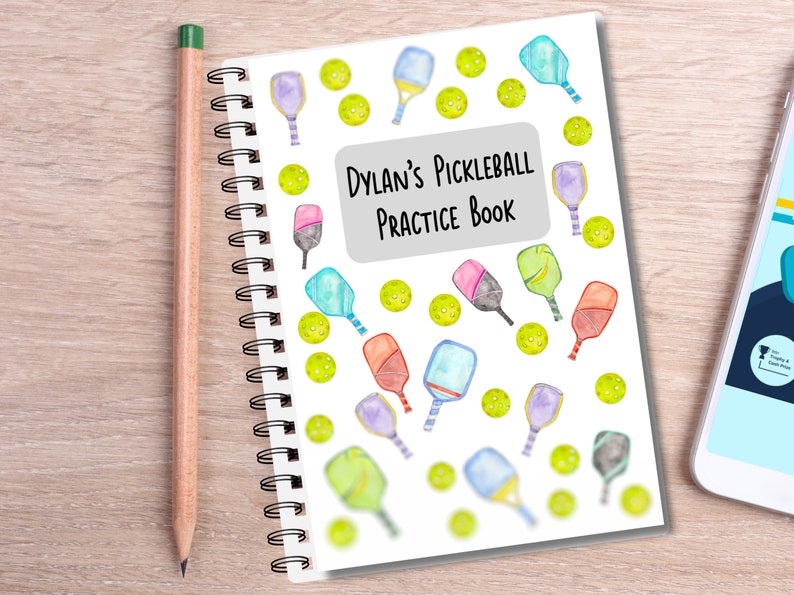 Personalized Pickleball Gift Custom Notebook Cover Pickleball Journal ...