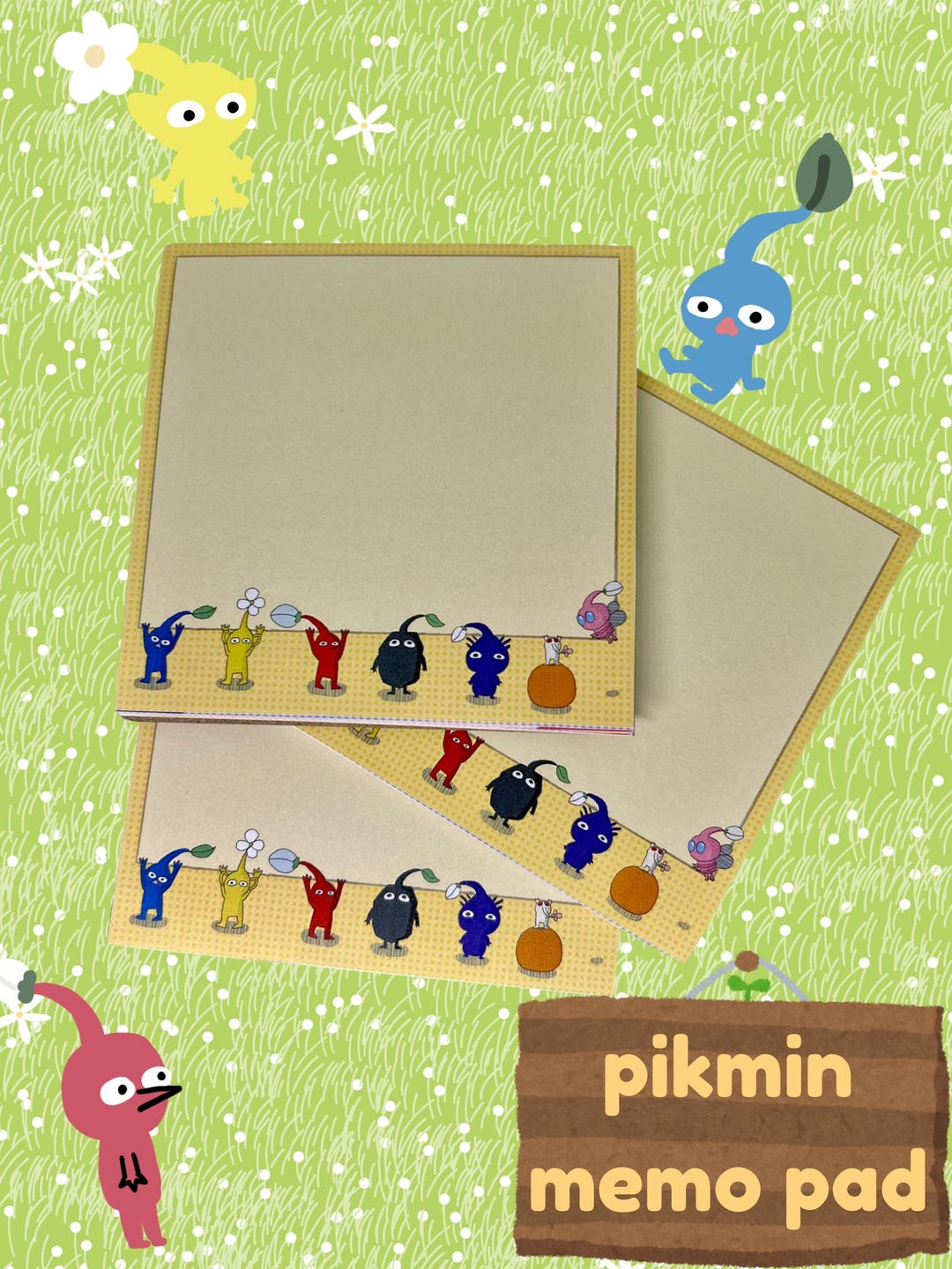Pikmin Memo Pads - Etsy