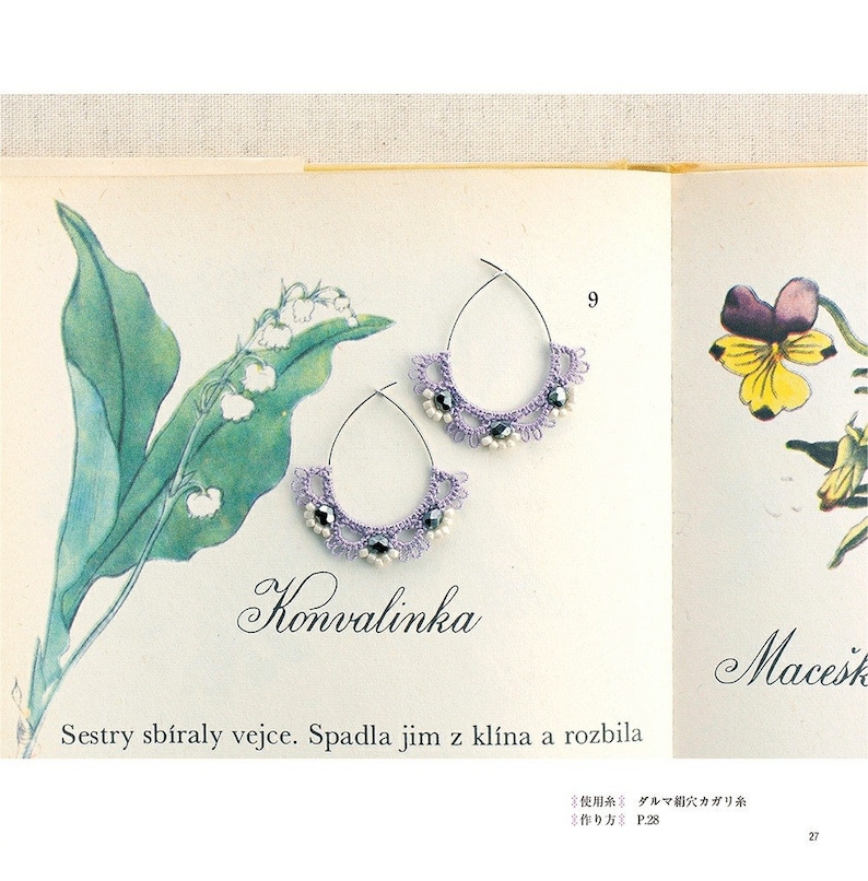 Japanese Tatting Book Nice Handwork Bead Tatting Accessories PDF - Etsy