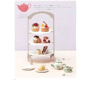 Japanese Crochet Book - Crochet Restaurant Miniature Made From ...