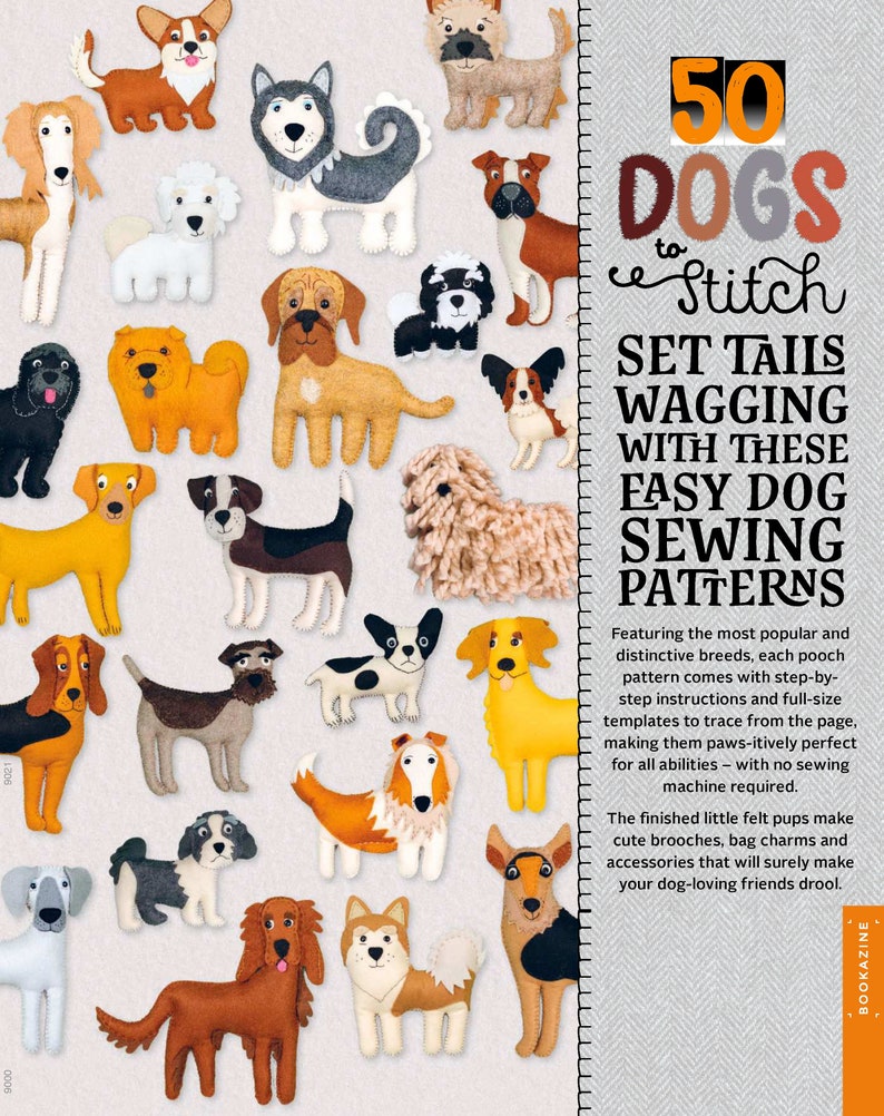 Felt Book 50 Dogs to Stitch english PDF - Etsy